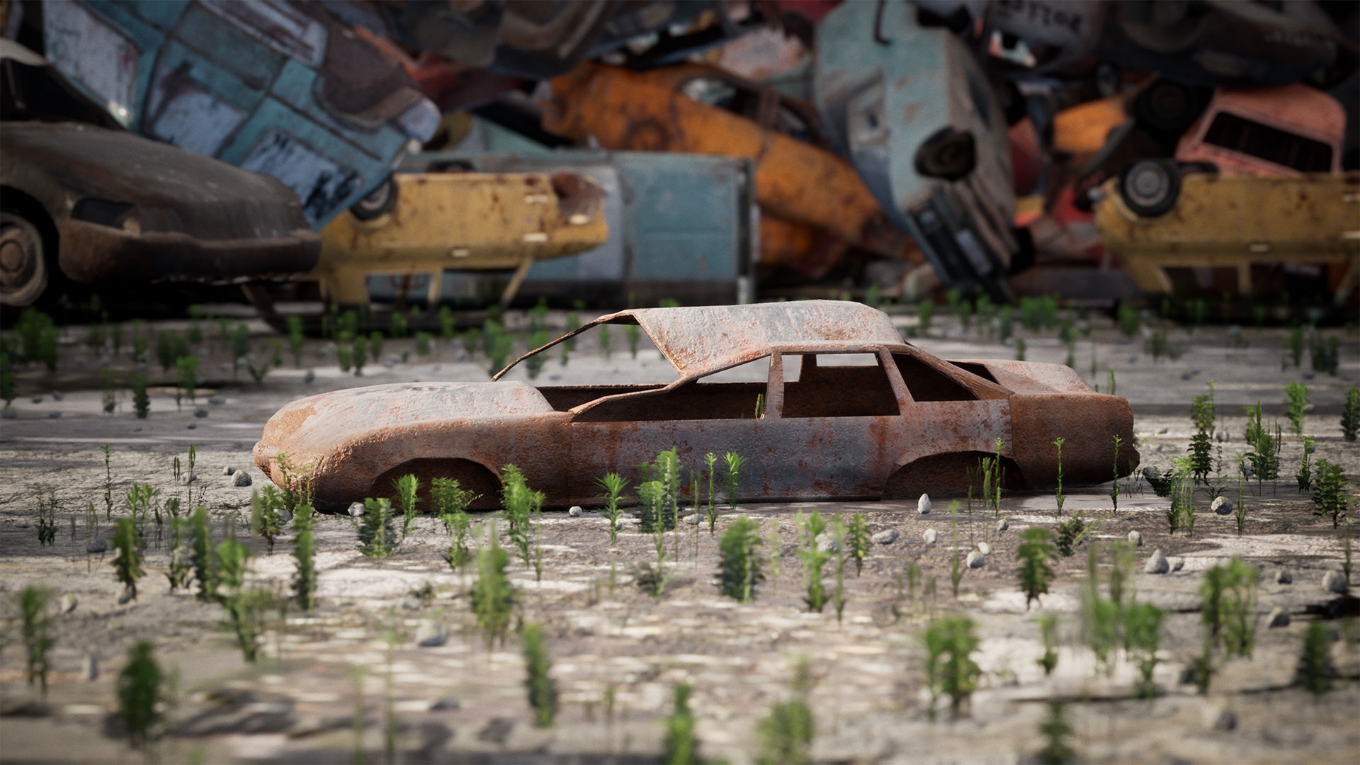 3D model Junkyard 14 Assets VR / AR / low-poly | CGTrader