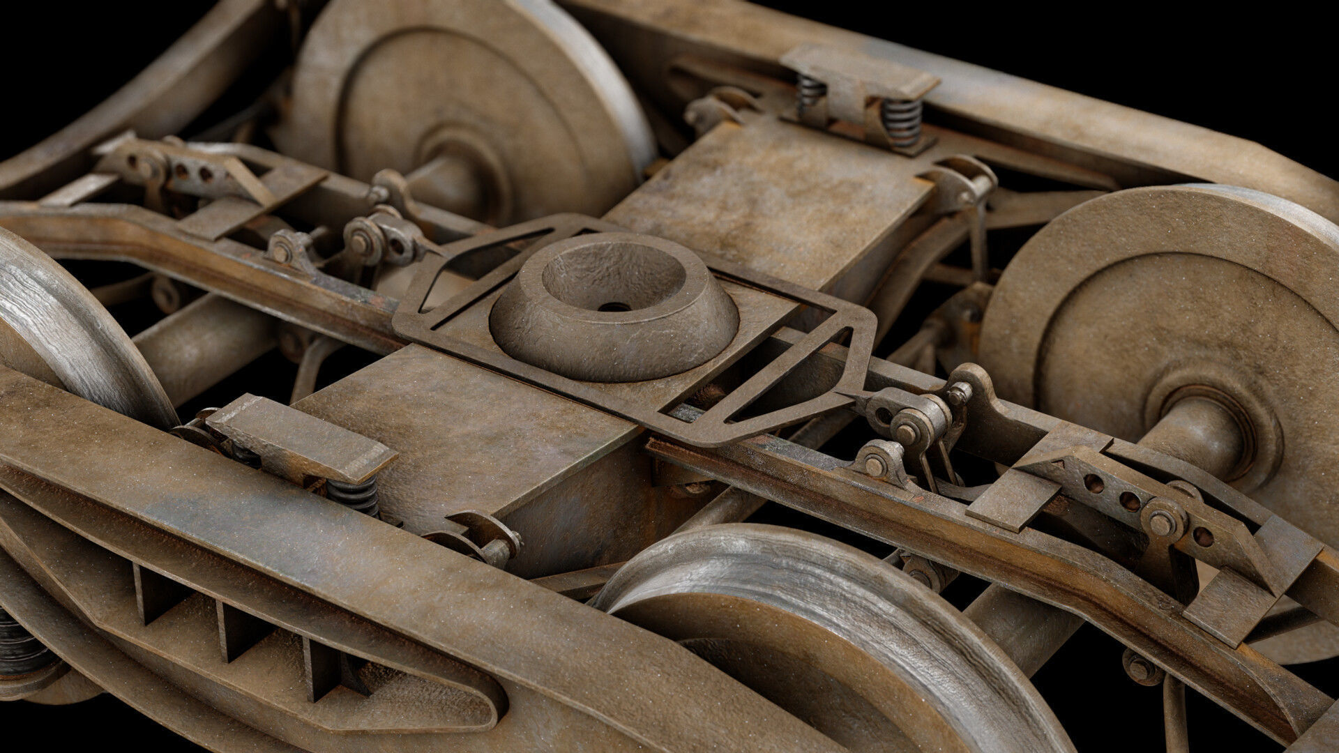 Railway wheels High poly 3D model | CGTrader
