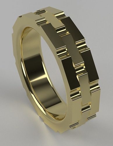 Brick ring 3D model 3D printable | CGTrader