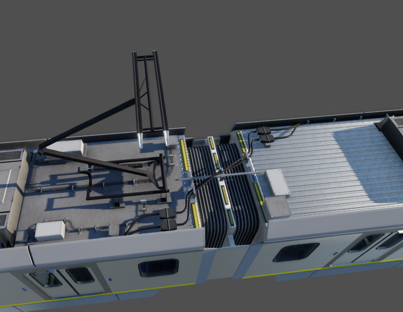 Light Rail Train Kinki Sharyo P3010 free VR / AR / low-poly 3D model ...