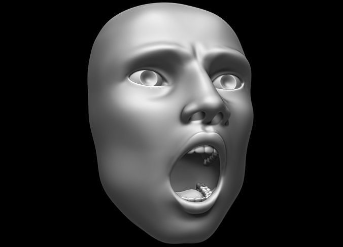 Face Wall Art 3D model 3D printable | CGTrader
