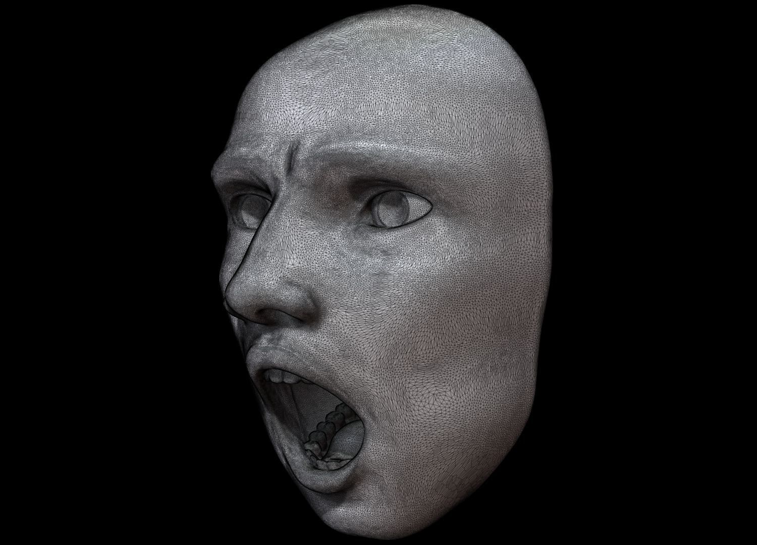 Face Wall Art 3D model 3D printable | CGTrader