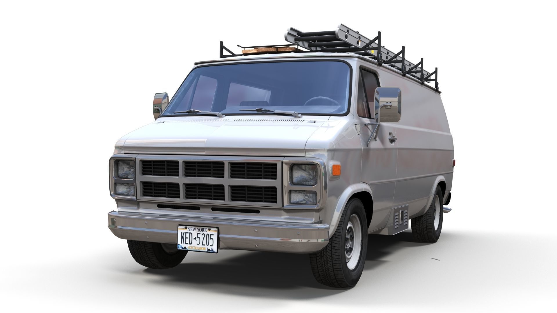 3D model 80s utility van VR / AR / low-poly | CGTrader