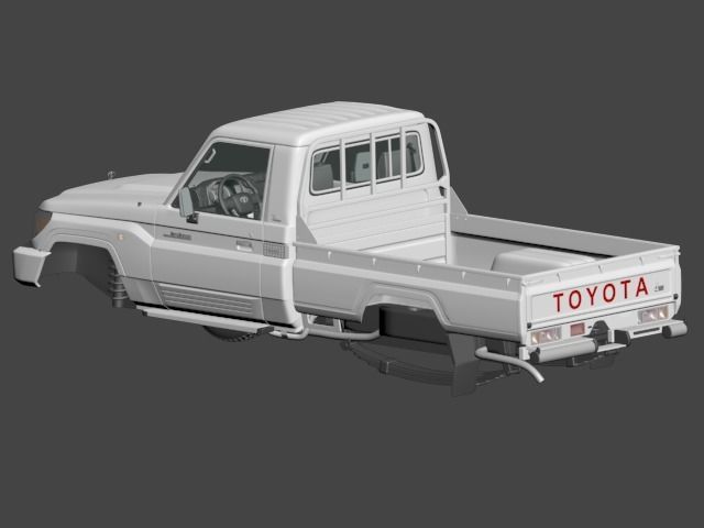 Toyota Land Cruiser pickup j70 2022 70ANNIVERSARY 3D model animated rigged | CGTrader