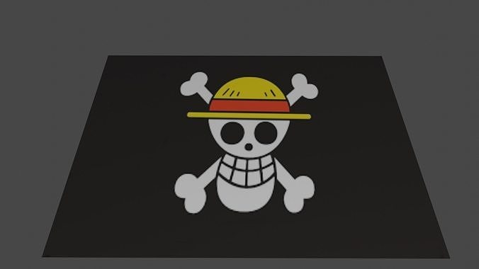 Flag One Piece 3D model 3D printable | CGTrader