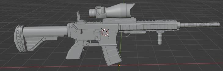 Mgun for personal project 3D model | CGTrader
