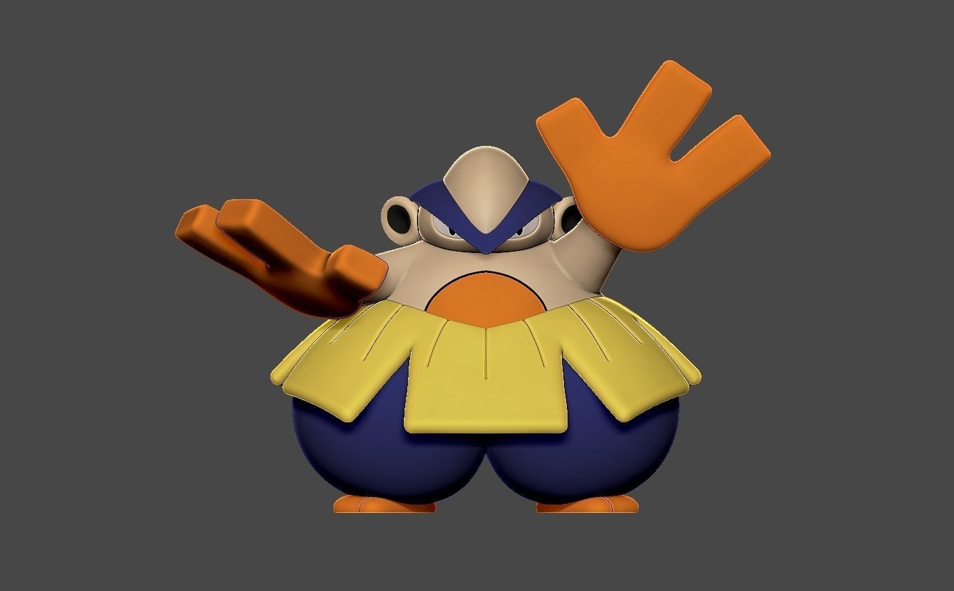 Pokemon Makuhita Evolution Pack 3d Model 3d Printable Cgtrader