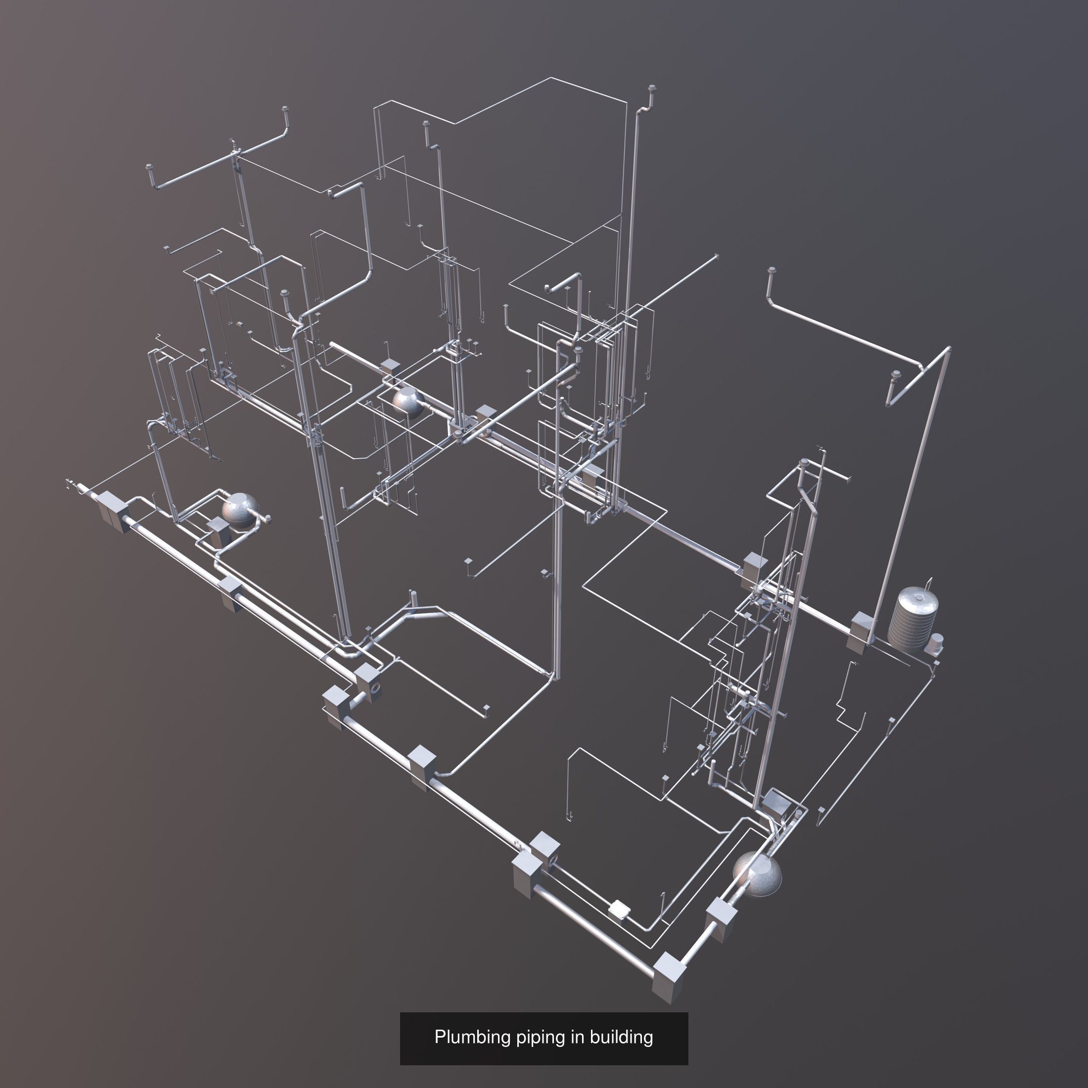 Building system and piping 3D Model Collection | CGTrader
