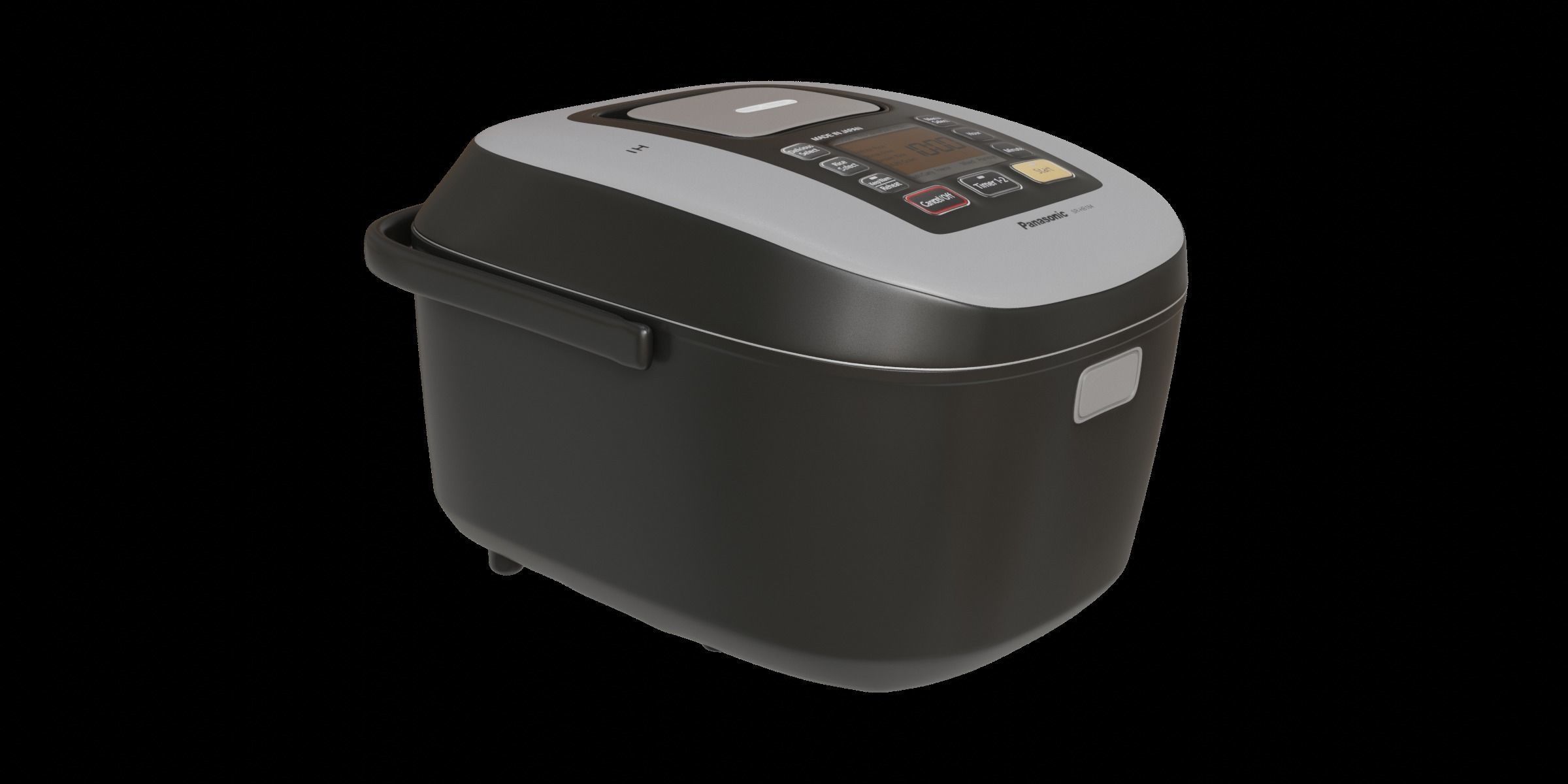 Modern Black Rice Cooker 3D model | CGTrader