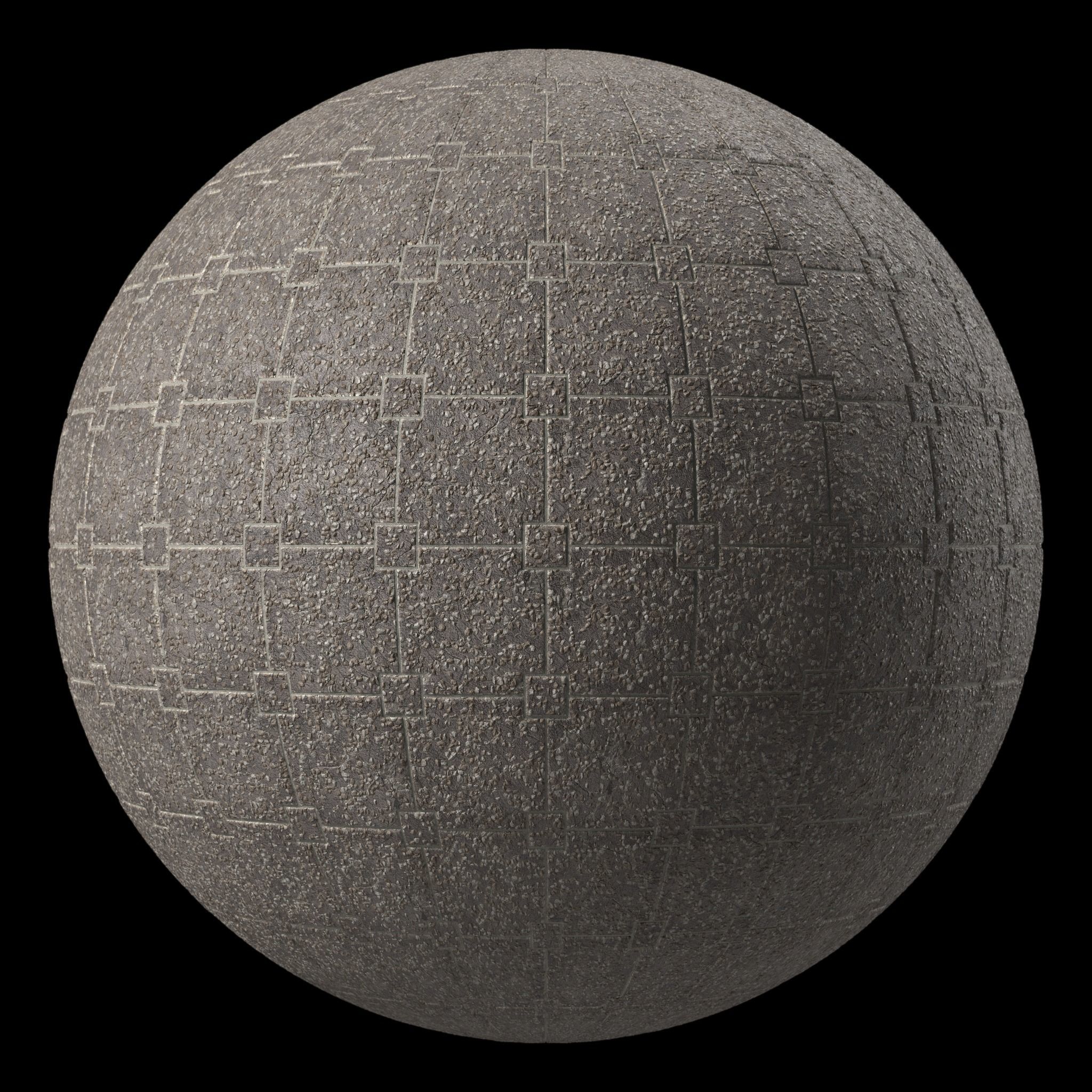 Texture Tile Materials 30- Concrete Tiling By Gravel Sbsar Pbr Seamless ...