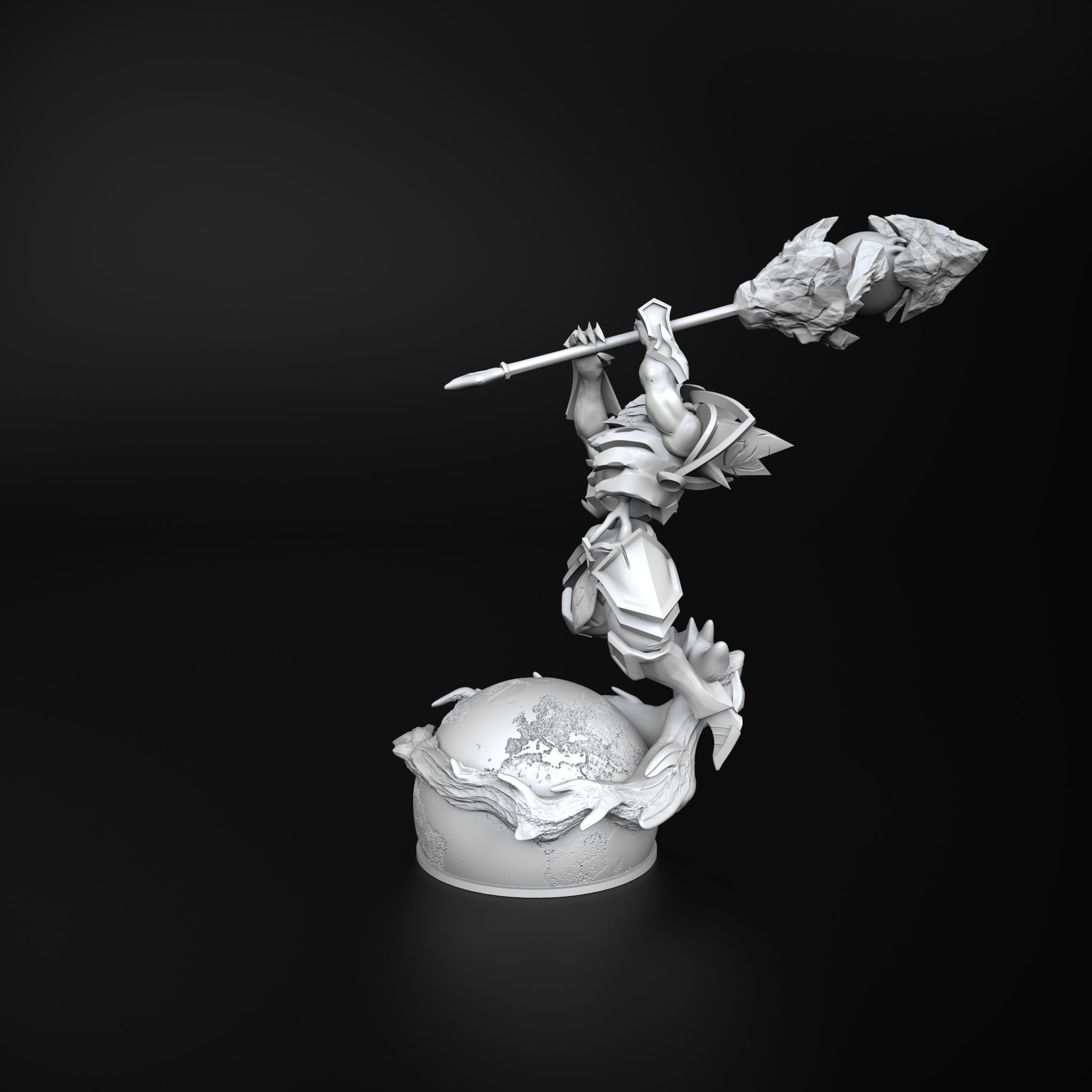 Dark Star Mordekaiser league of legends figure statue 3D model 3D ...