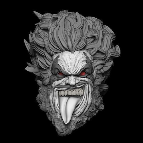 LOBO HEAD 4 WITH TOUNGE 3D model | CGTrader