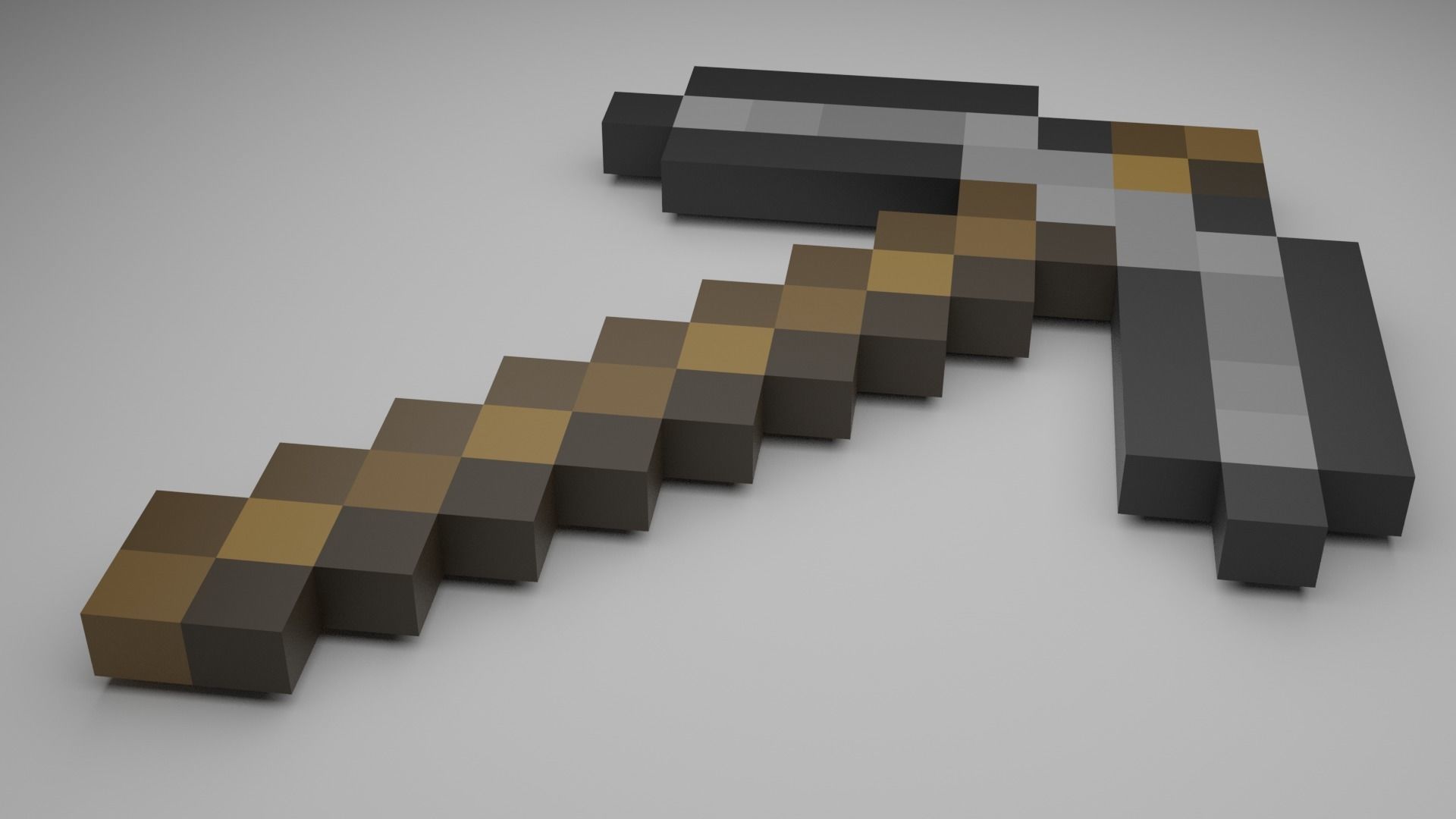 pickaxe minecraft free VR / AR / low-poly 3D model | CGTrader