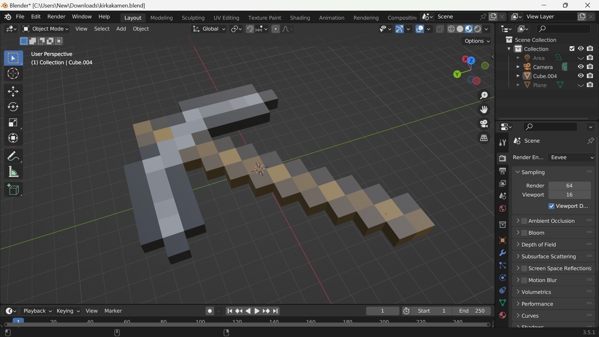 pickaxe minecraft free VR / AR / low-poly 3D model | CGTrader