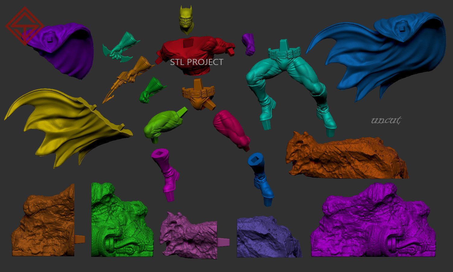 Batman 3D model 3D printable | CGTrader