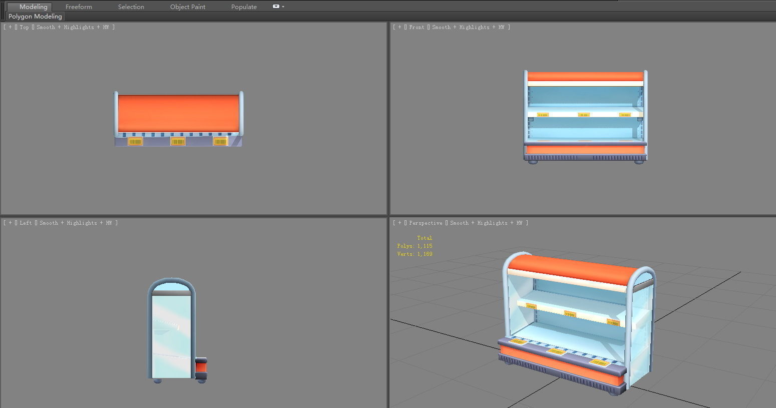 3D model Cartoon freezer - keep in cold storage VR / AR / low-poly | CGTrader
