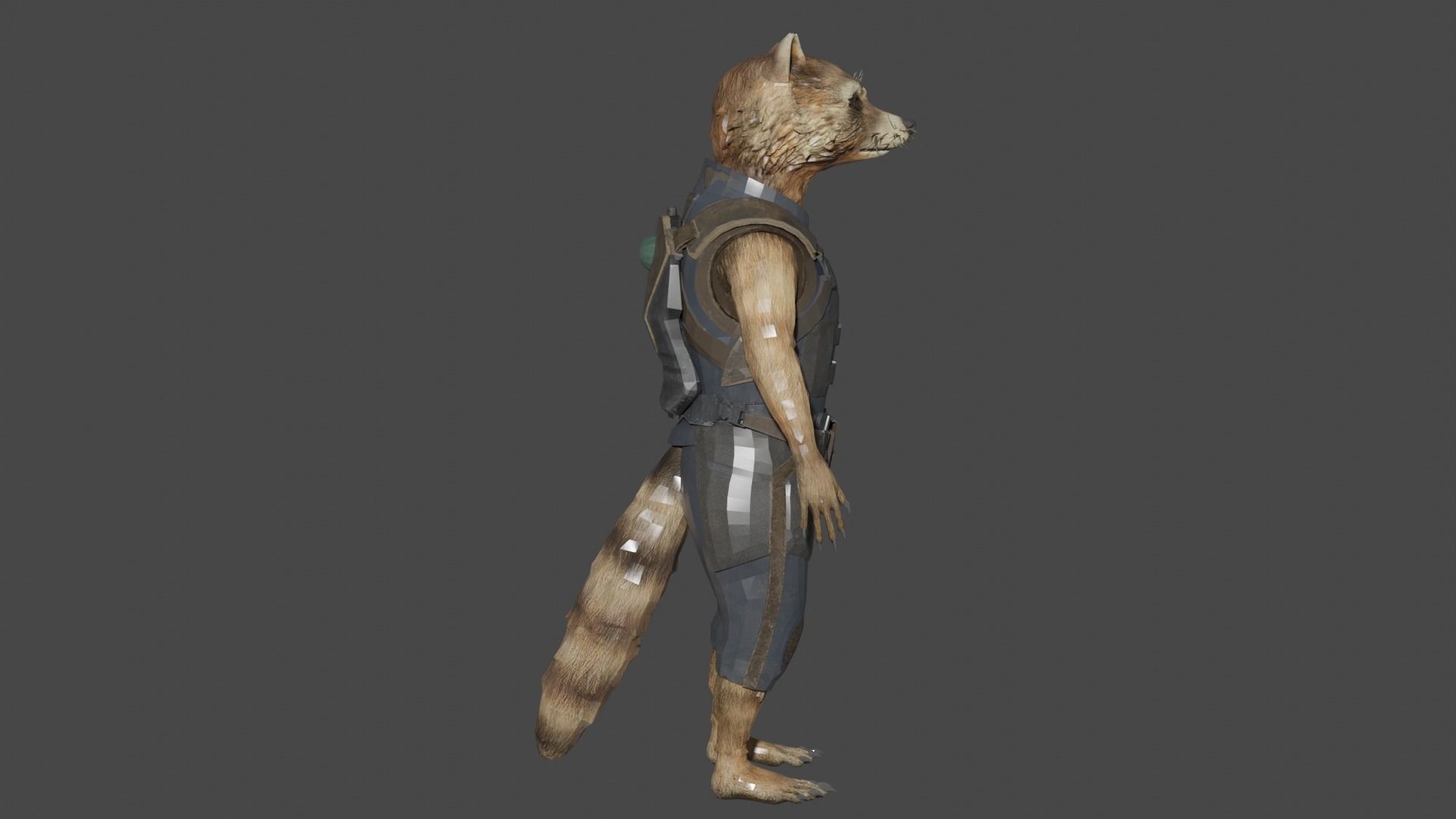 3D model Rocket Raccoon VR / AR / low-poly | CGTrader
