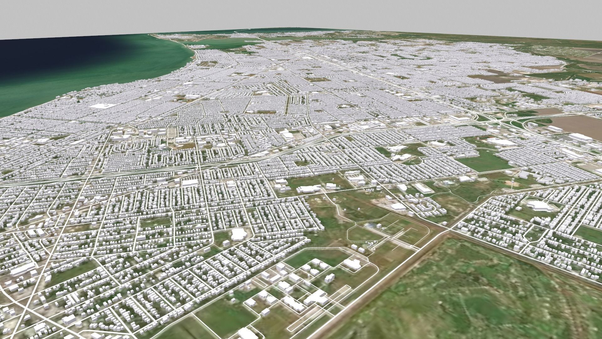 Cityscape Corpus Christi USA 3D model | CGTrader