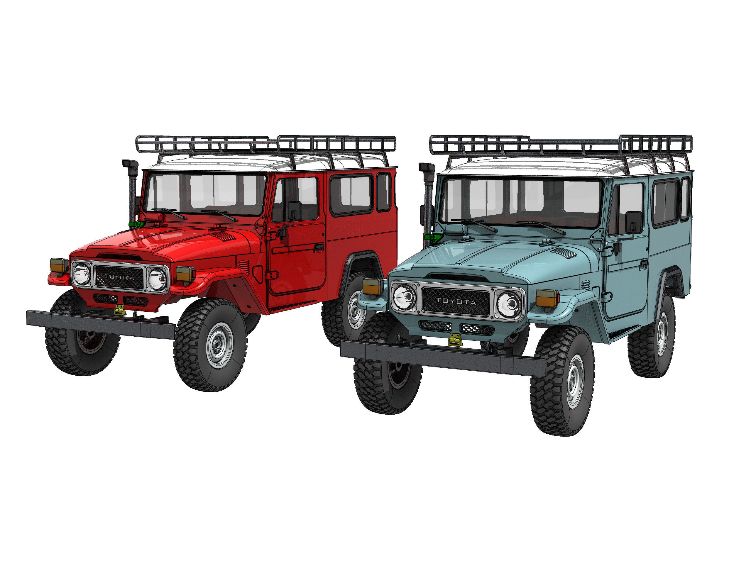 TOYOTA LAND CRUISER FJ43 SHORT WHEEL BASE RC BODY STL FILE 3D model 3D ...