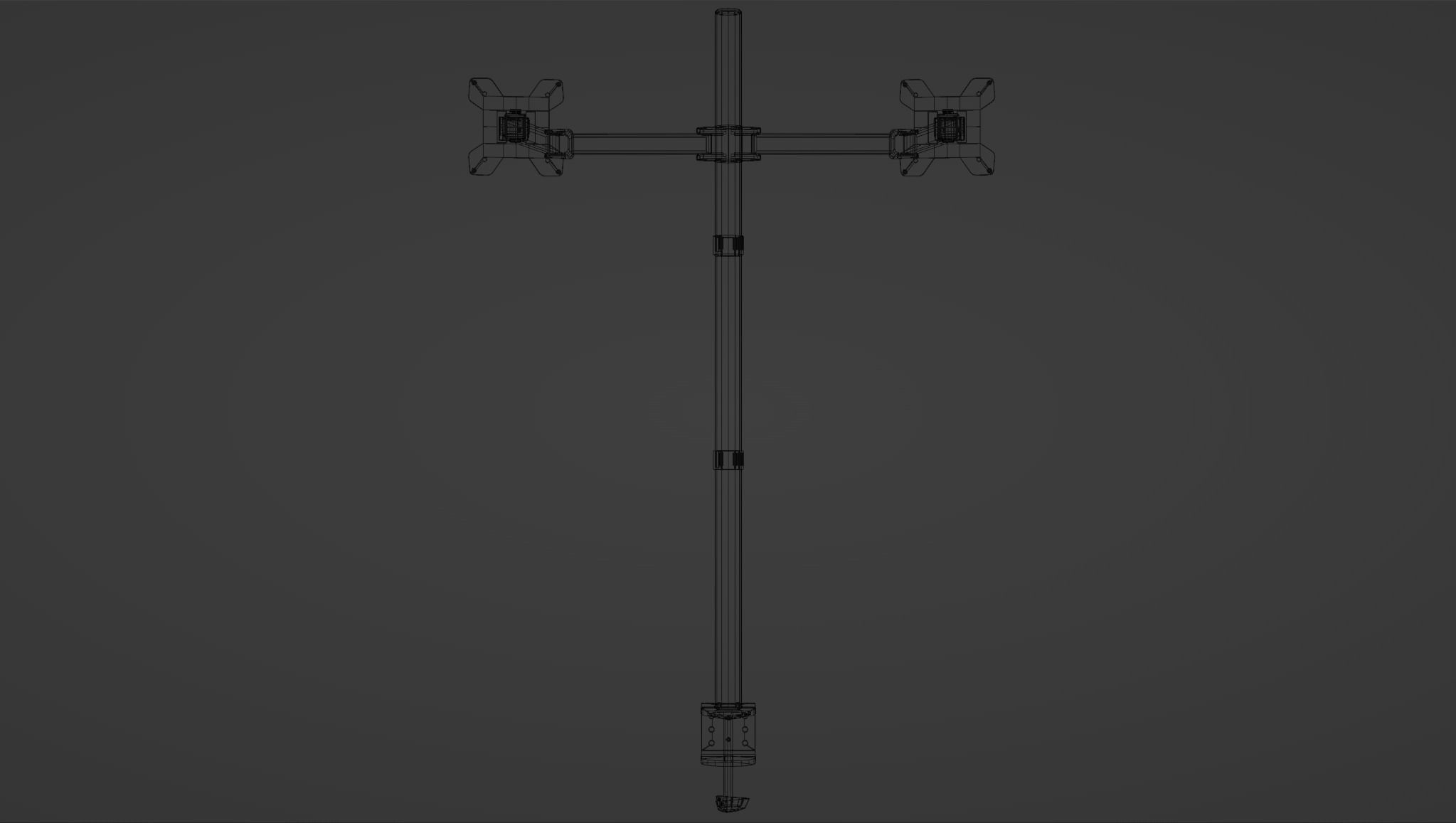 3D model Monitor Stand Workspace with a Minimalist and Modern Design VR ...