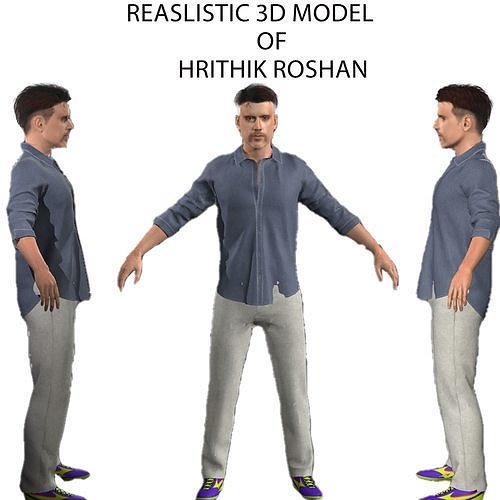 3D model Hrithik Roshan VR / AR / low-poly | CGTrader