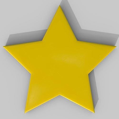 Simple star free VR / AR / low-poly 3D model | CGTrader