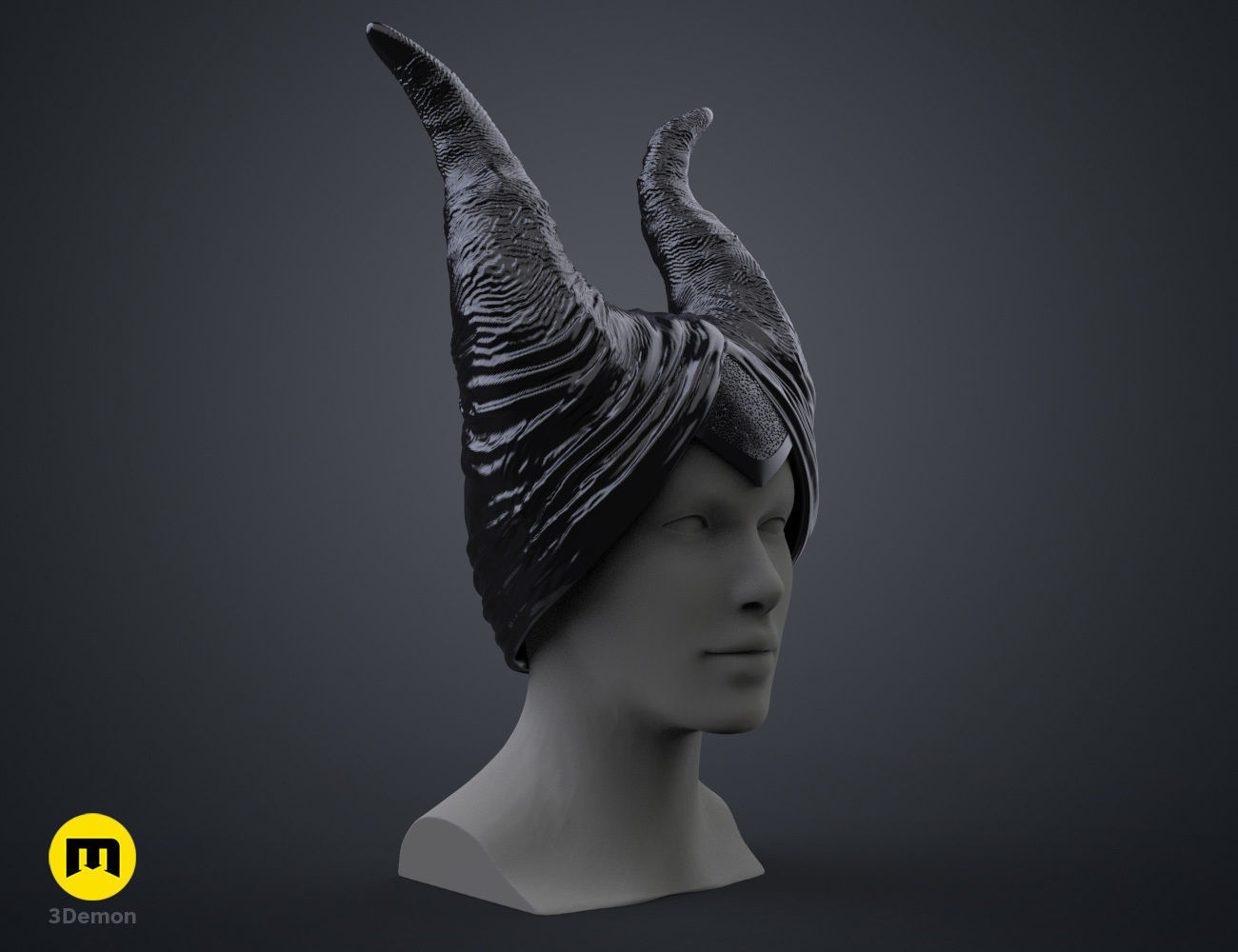Maleficent Horns 3D model 3D printable | CGTrader