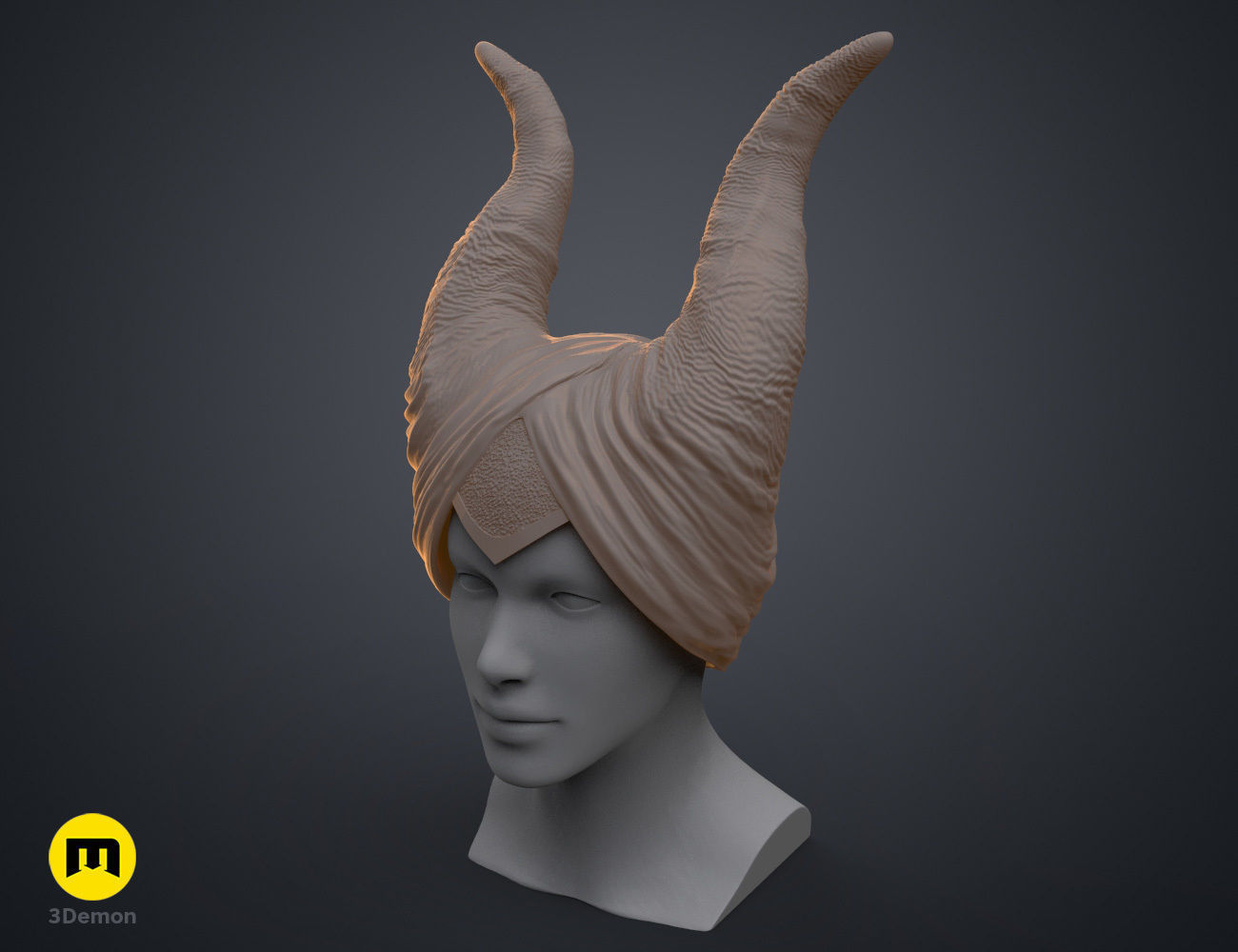 Maleficent Horns 3D model 3D printable | CGTrader