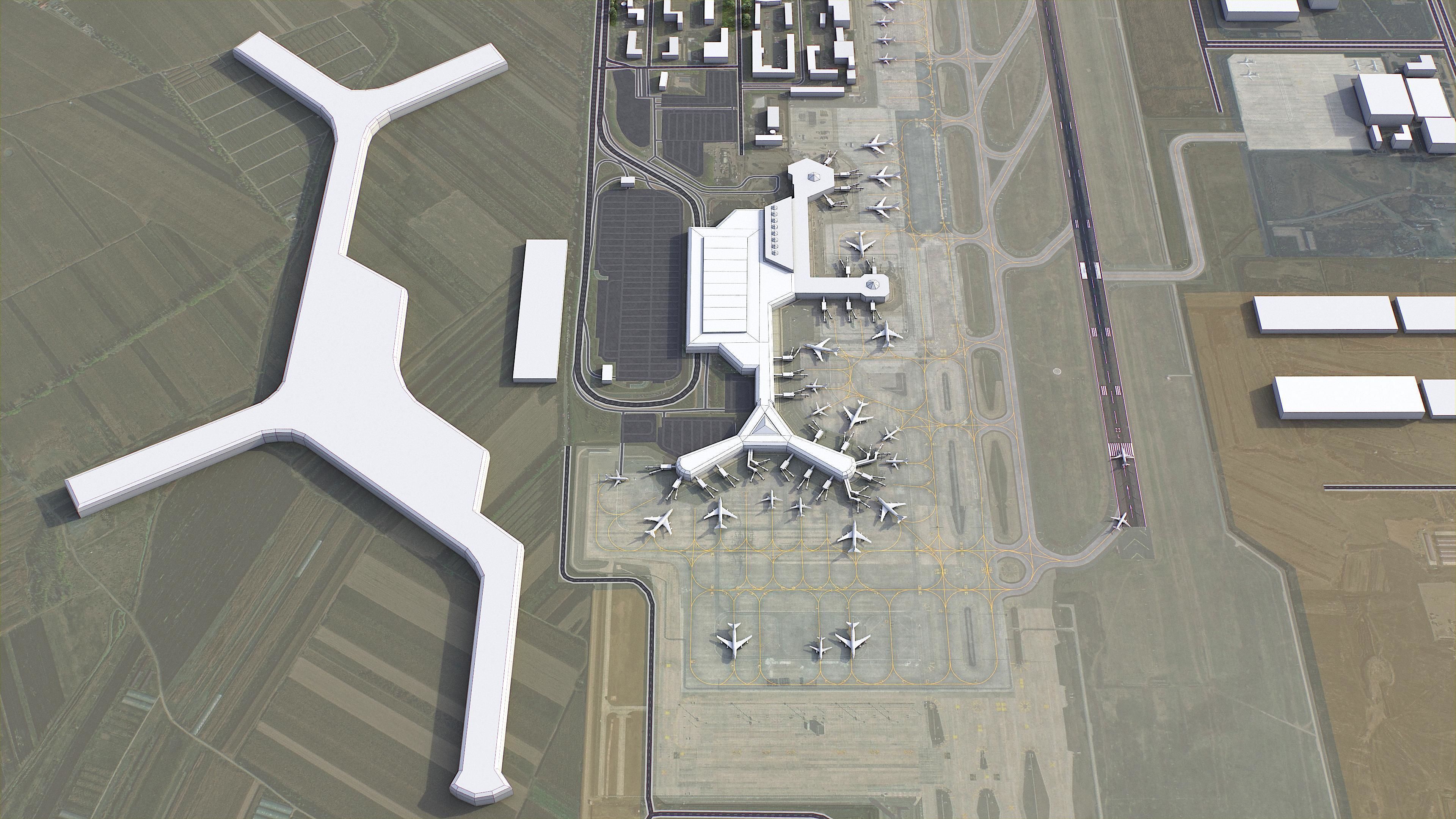 3D model Harbin Airport VR / AR / low-poly | CGTrader