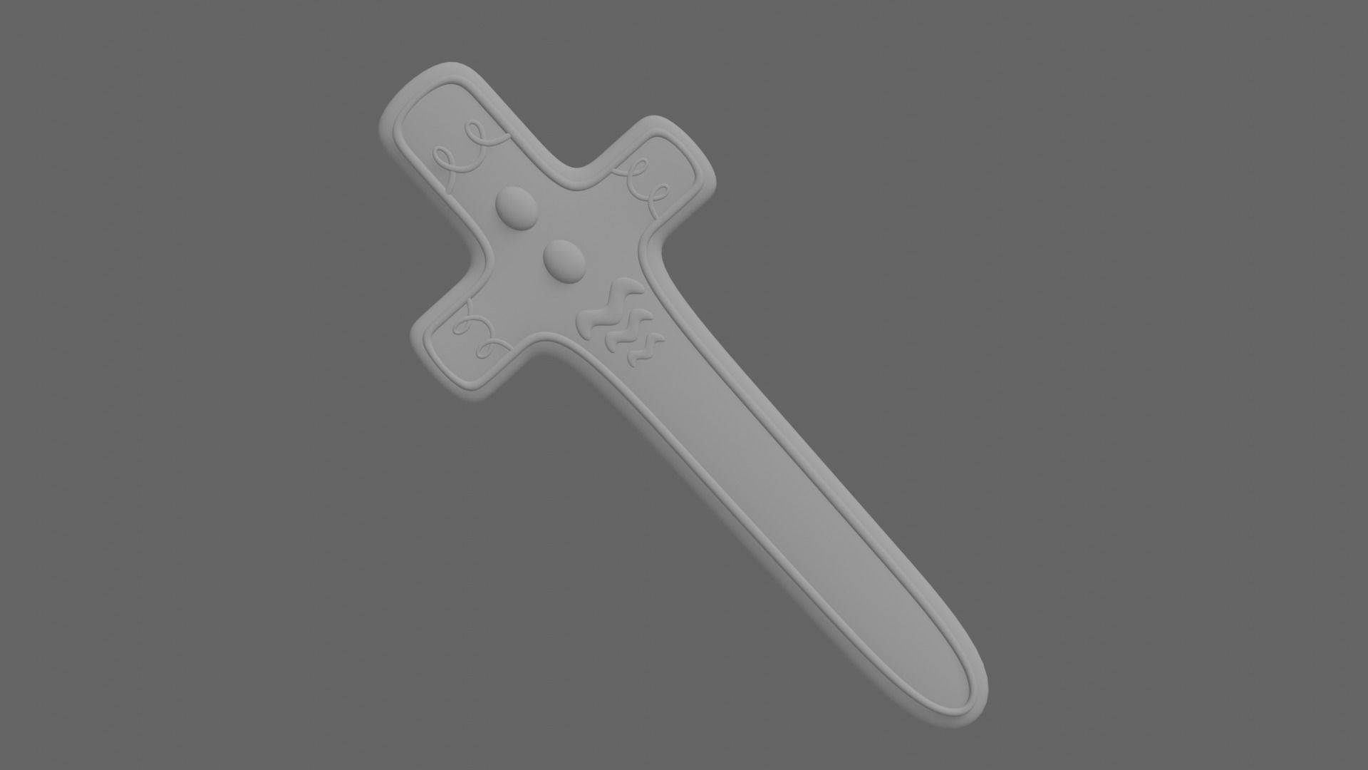 Gingerbread Sword Prop 3D model | CGTrader