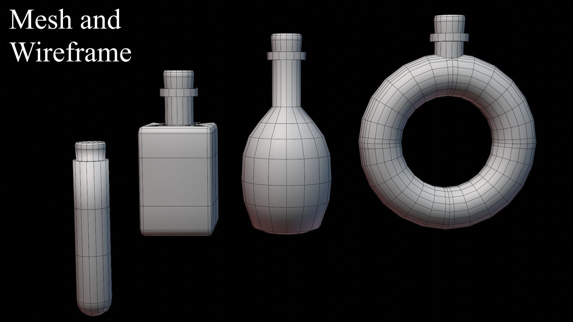 3D model Stylized RPG Magic Potions VR / AR / low-poly | CGTrader