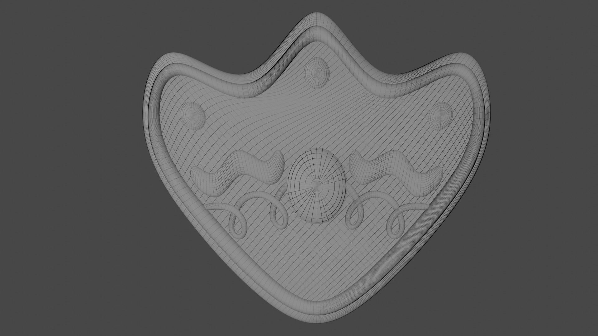 Gingerbread Shield Prop 3D model | CGTrader