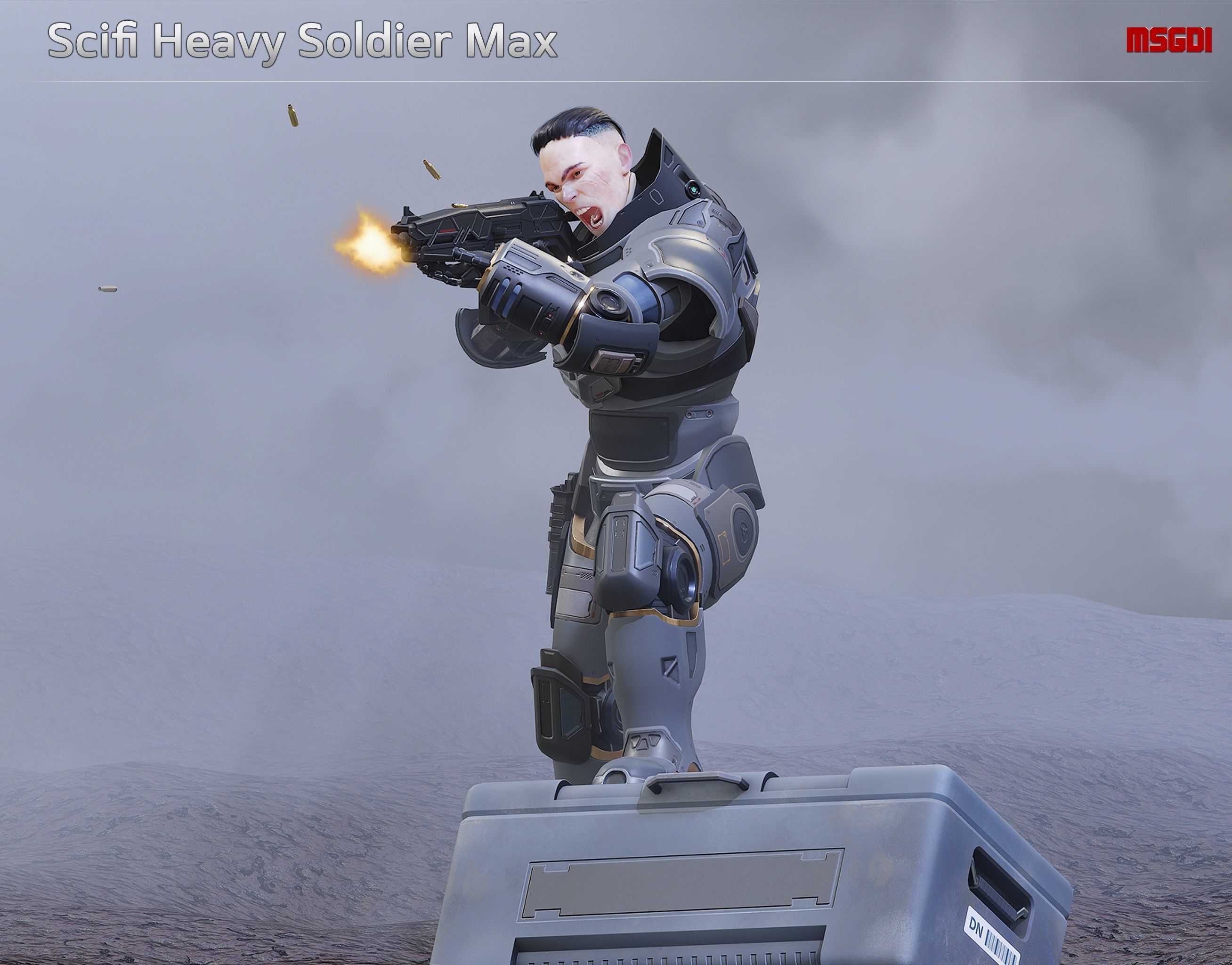3D model Scifi Heavy Soldier Max VR / AR / low-poly | CGTrader