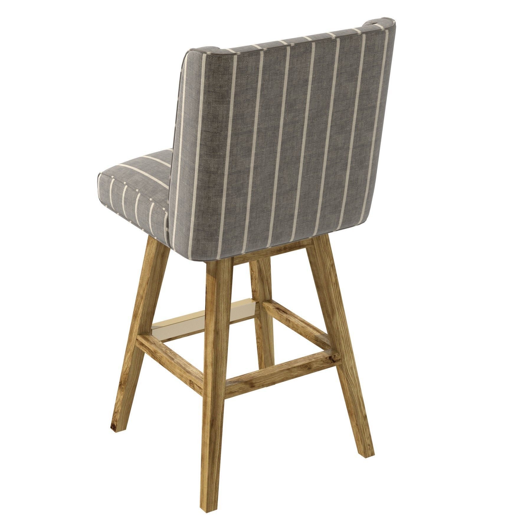 ALDER TWEED TRIBECA SWIVEL BAR STOOL 3D model | CGTrader