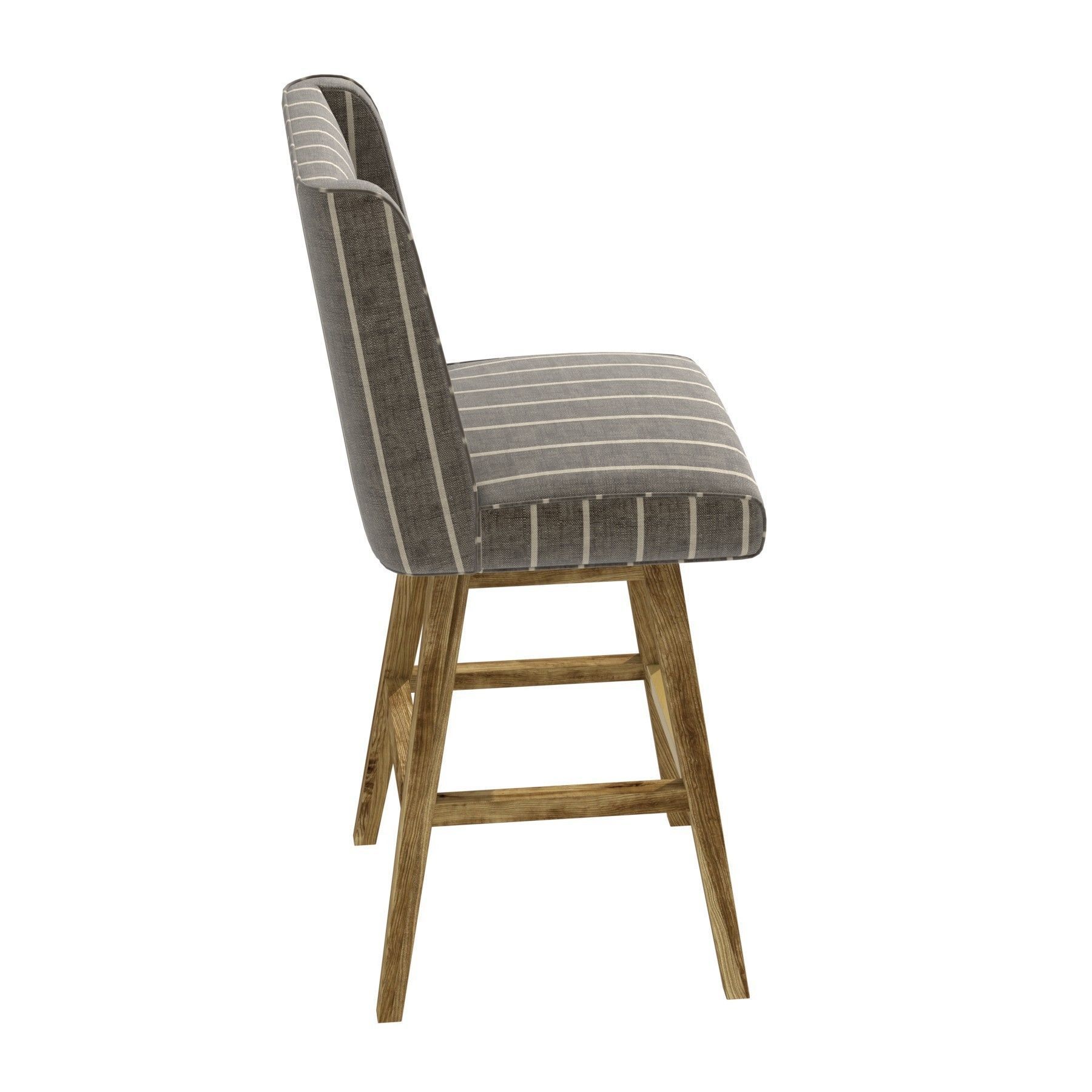 ALDER TWEED TRIBECA SWIVEL BAR STOOL 3D model | CGTrader