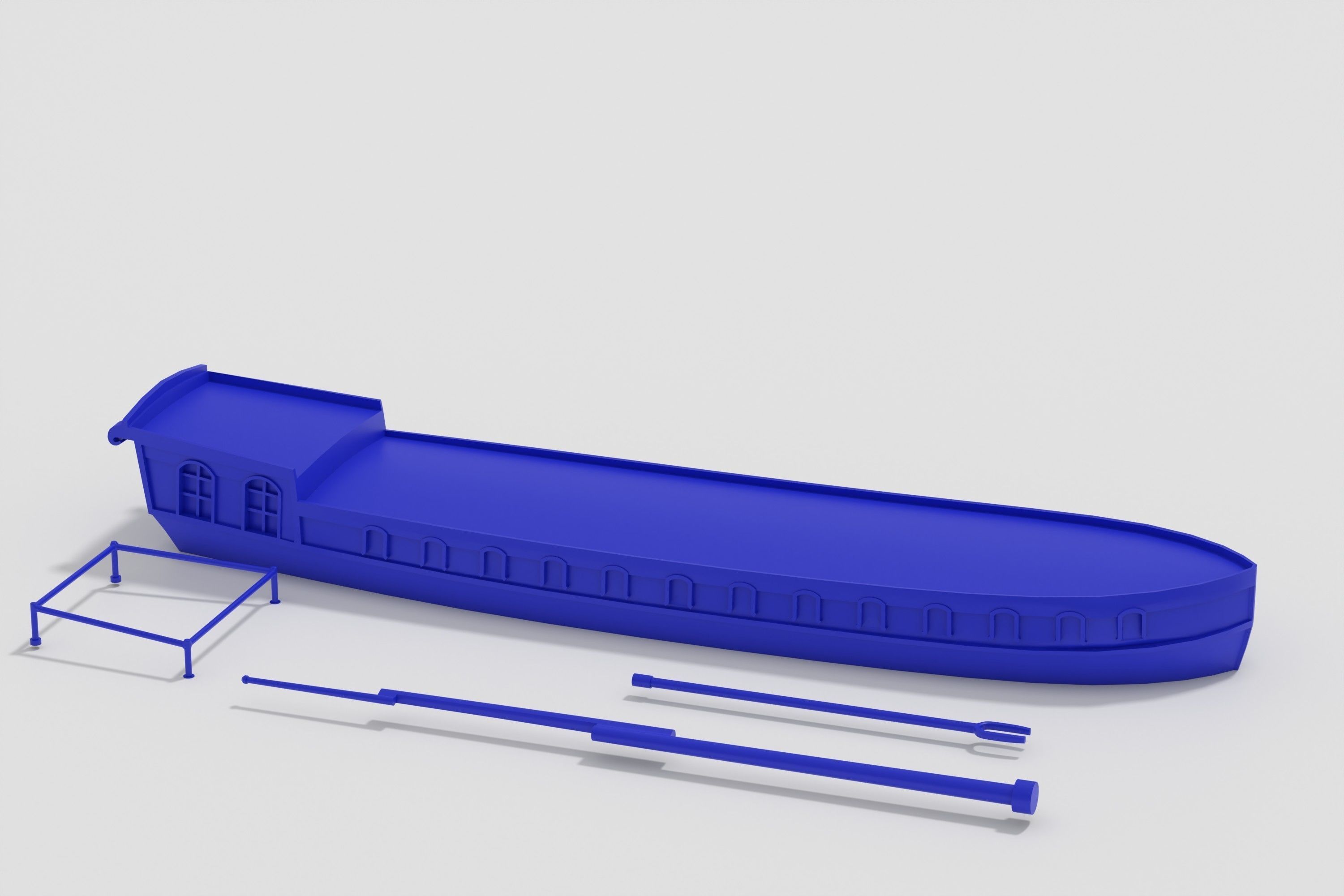 dutch river barge 3d print 3D model 3D printable | CGTrader
