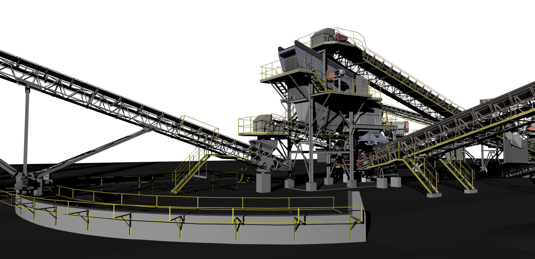 Complete mining plant 3D model | CGTrader