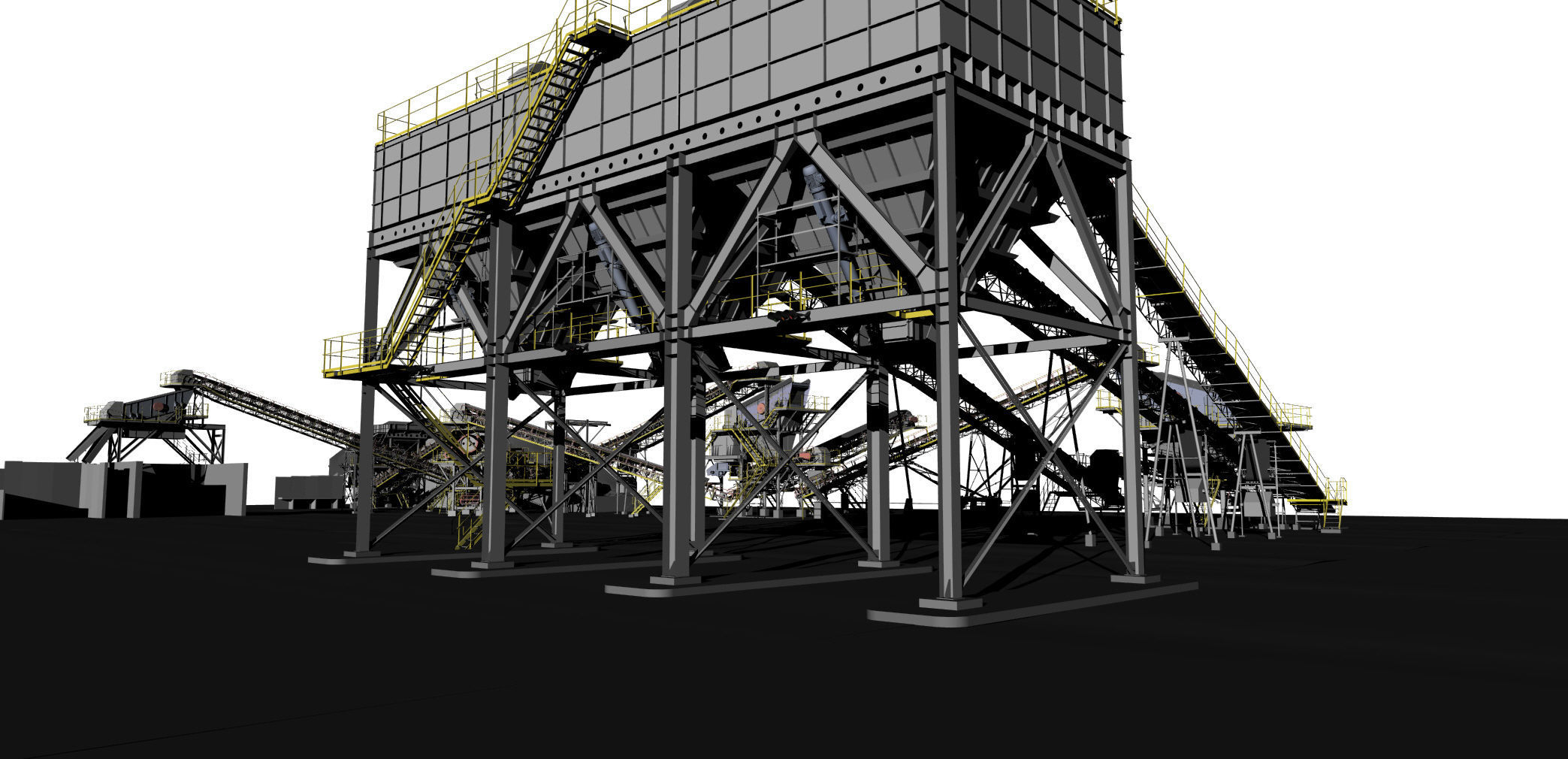 Complete mining plant 3D model | CGTrader