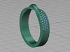 Diamond Mobius Band Wedding Ring 3 Row of diamonds 3dmodel 3D model 3D ...