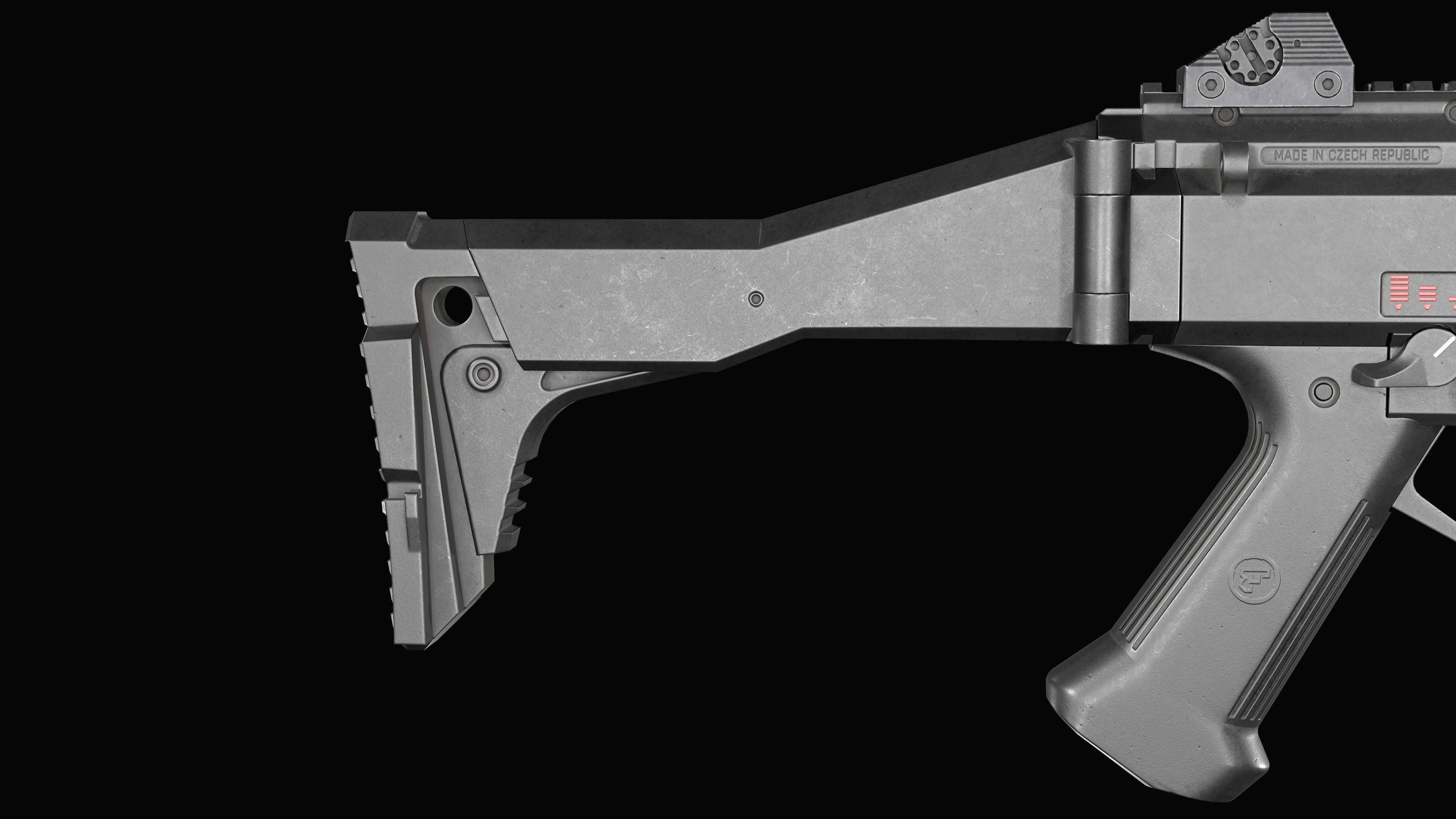 3D model Tactical Modular SMG CZ Scorpion EVO 3 A1 VR / AR / low-poly ...