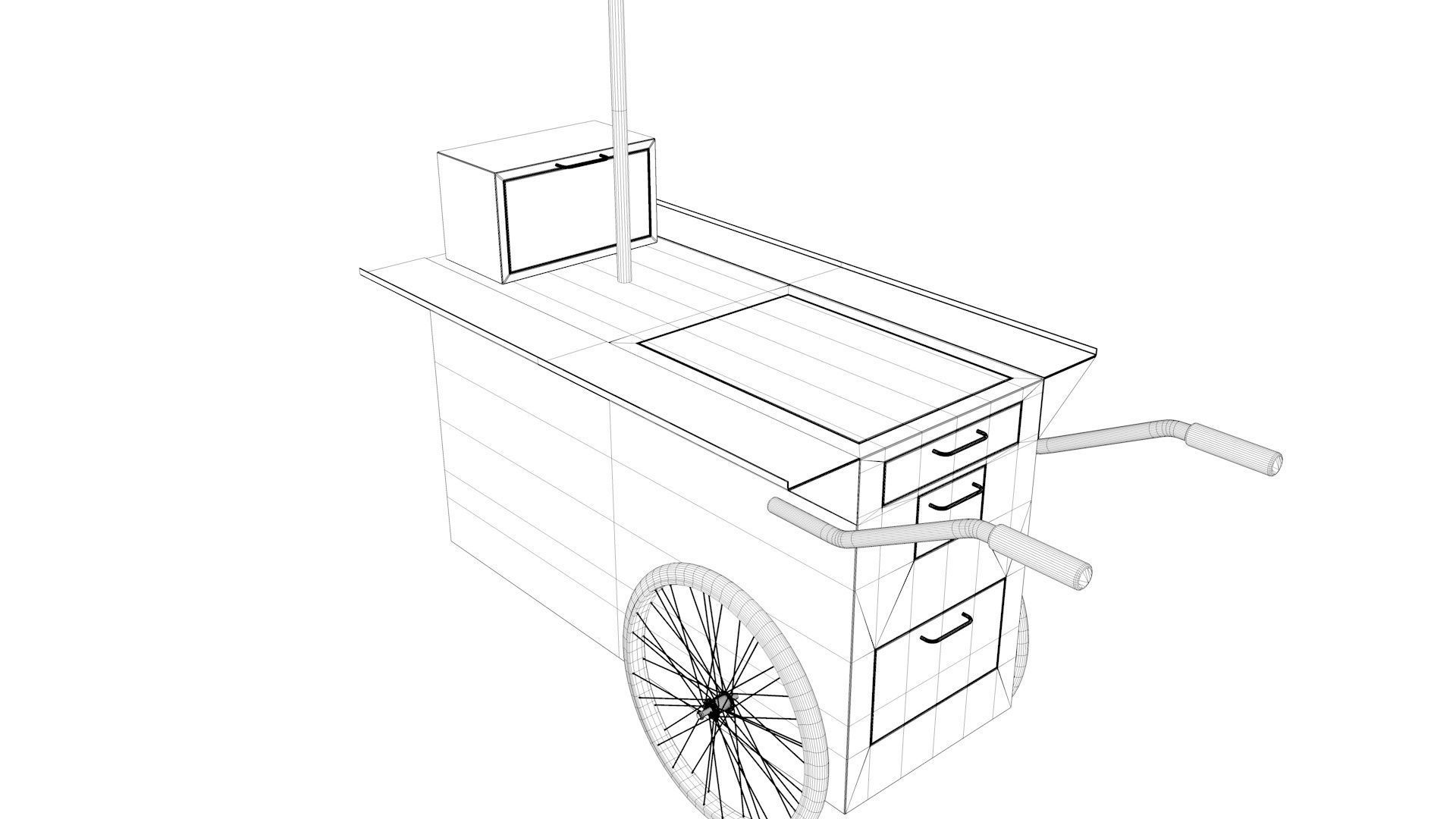 Food Cart 3D model | CGTrader