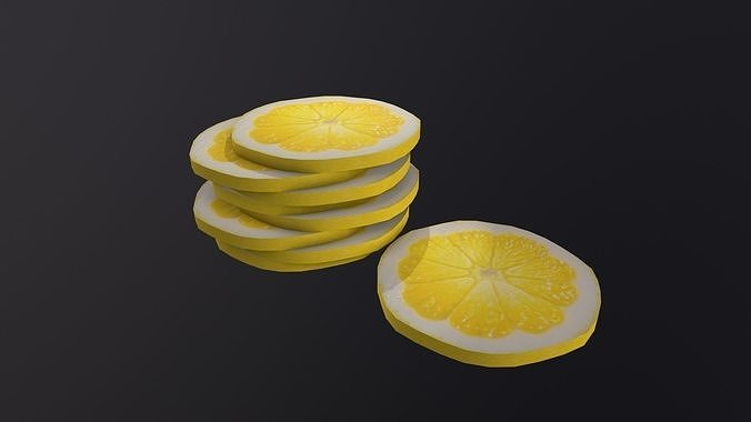 3D model Lemon slice 3D Model VR / AR / low-poly | CGTrader