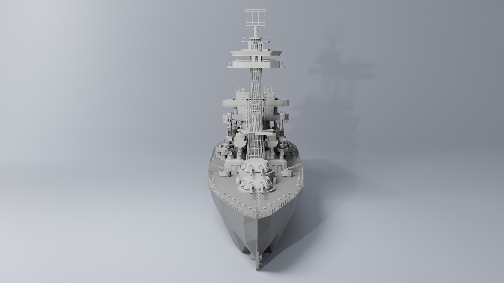 Warship 3D model 3D printable | CGTrader