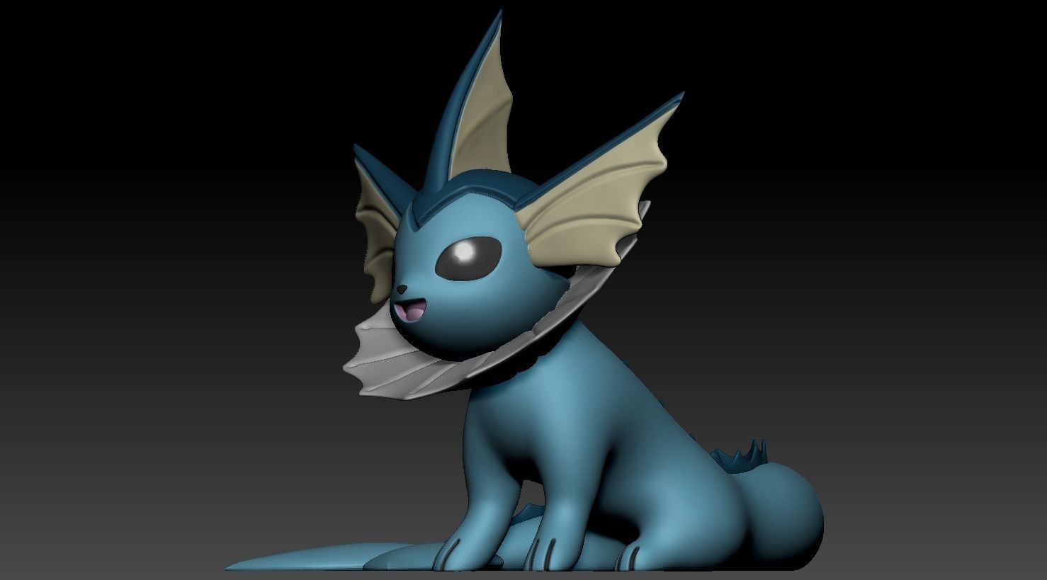 Vaporeon Sit 3D model 3D printable | CGTrader