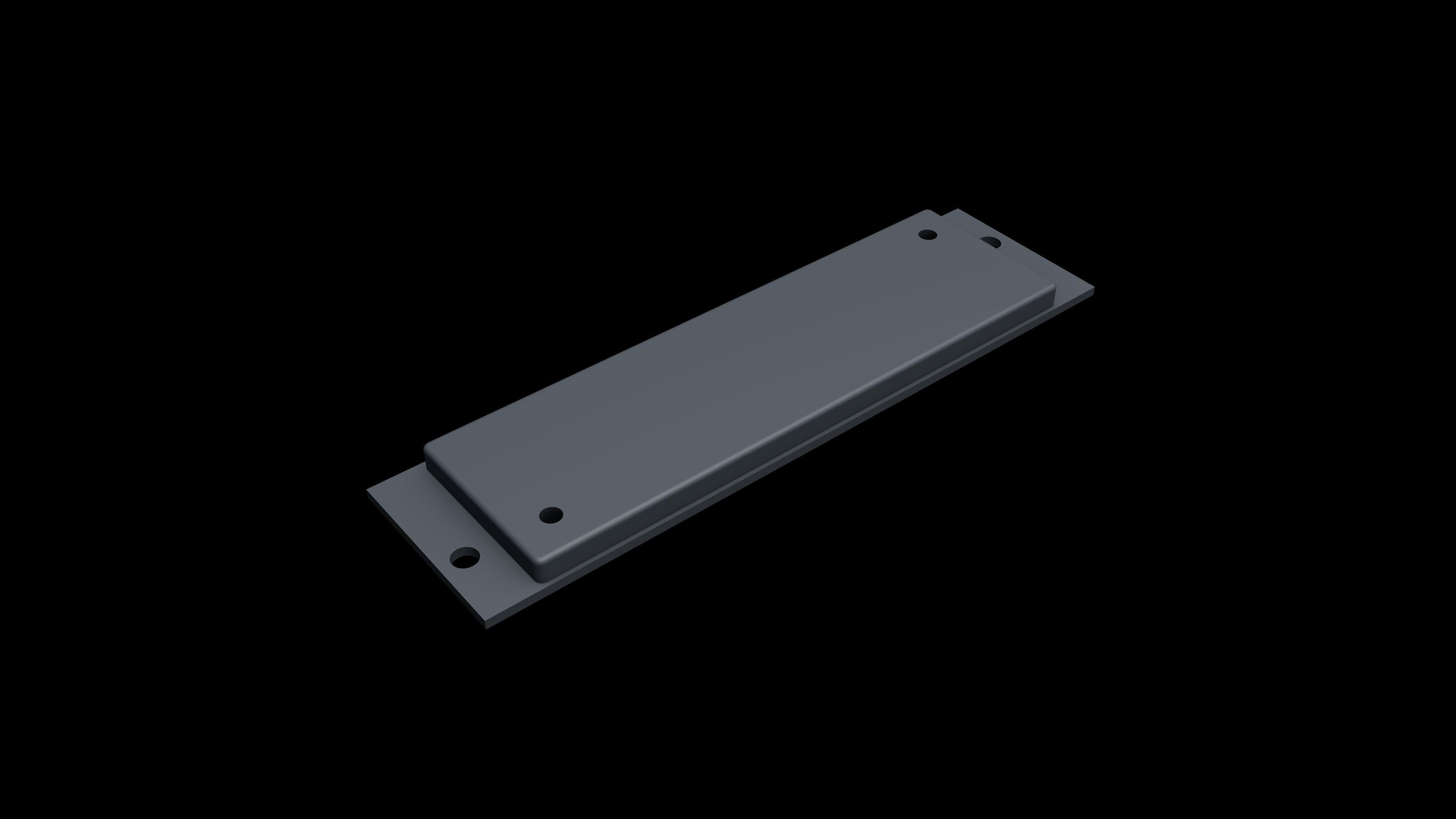 BOEING 737 OVERHEAD - BLANK RIGHT PANEL 3D model 3D printable | CGTrader