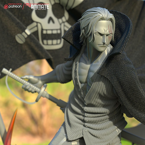 Shanks from One Piece - myAnimate 3D model 3D printable | CGTrader