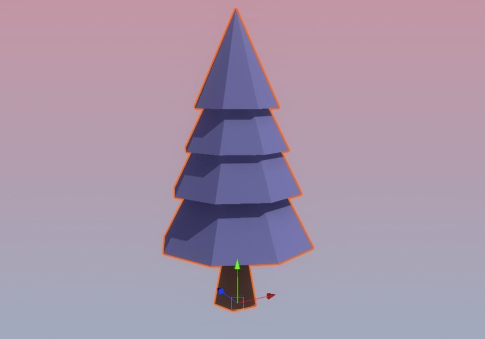 3D model Colored Pine Tree Pack - Low Poly VR / AR / low-poly | CGTrader