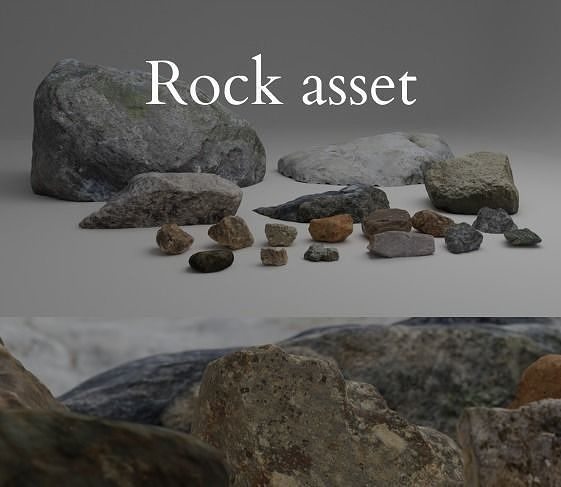 rock asset 3D model | CGTrader