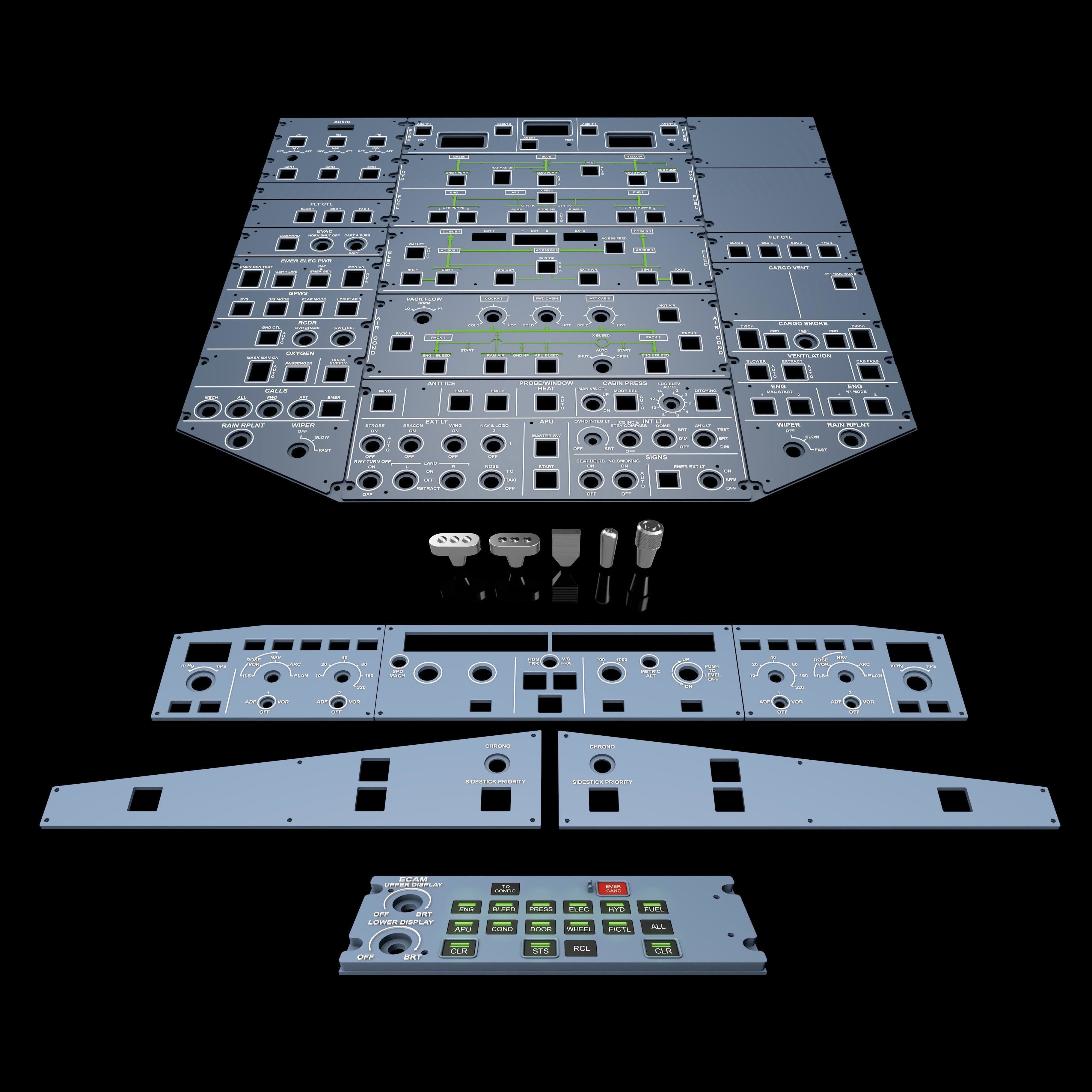 Airbus A320 Ultimate Kit 3D model 3D printable | CGTrader