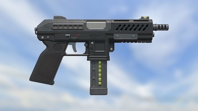 Machine Pistol Single-Auto Reapter 9 3D model | CGTrader